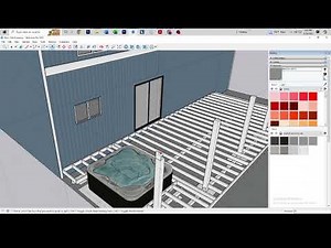 Drawing plans for a covered deck in SketchUp