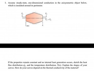 Question Assume steady-state, one-dimensional conduction in the... | Filo