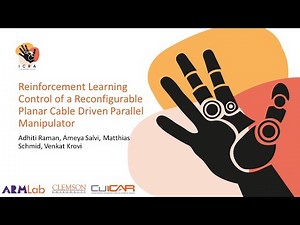 Reinforcement Learning Control of a Reconfigurable Planar Cable Driven Parallel Manipulator | ICRA23