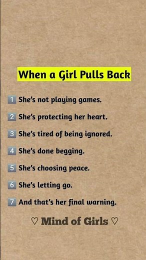 Why She Pulls Away 💔 | Female Psychology Explained #femininepower #quotes