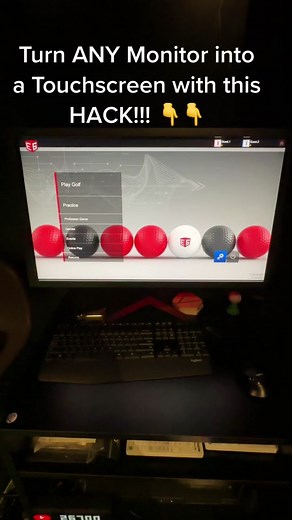 Transform Your Monitor into a Touchscreen with this Golf Simulator Hack!