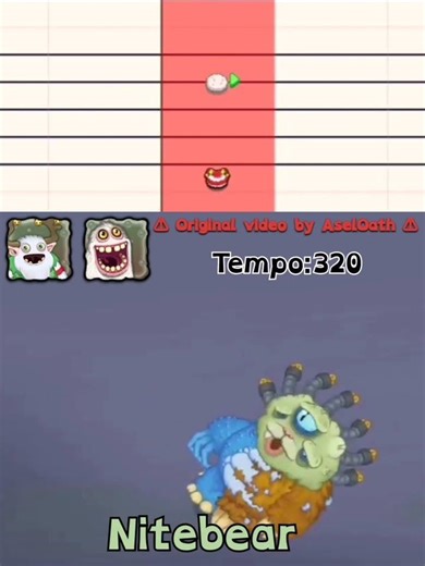 nitebear (video credits:AselOath) - Ethereal Sleepytime - MSM composer tutorial #mysingingmonsters