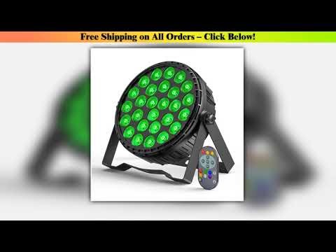 U'King 4PCS LED Flat Par Lighting 27x8W 4IN1 RGBW LED Par Light DMX512 Stage Light Effect for DJ