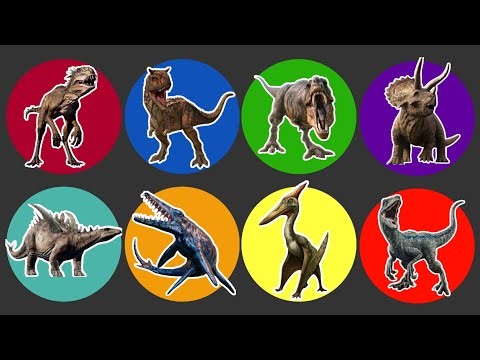 Jurassic World T-Rex, Teiceratops, Gigantspinosaurus, Scorpios Rex, Indominus Rex, Pterodactyl
