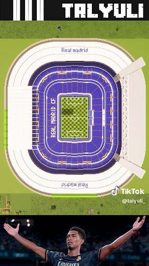 How to Build Santiago Bernabeu Stadium in Minecraft - Tutorial