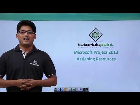 MS Project 2013 - Assigning Resources