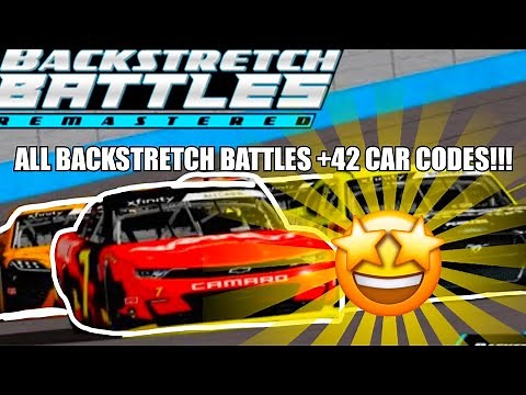 ALL BACKSTRETCH BATTLES +42 CAR CODES!!!!!!! Roblox