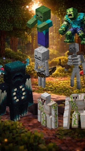 Worden Vs Mutant Mobs & Mobs #shortsfeed #minecraftshorts #minecraft #shorts #herobrine