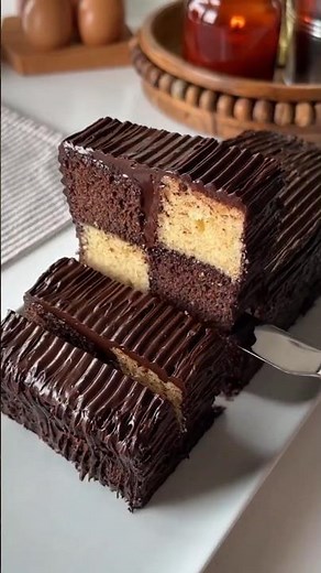 Stunning CHECKERBOARD CAKE Recipe! 🏁 Easy & Delicious Dessert