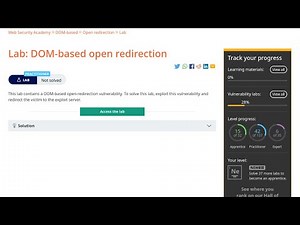 Web Security Academy | DOM | 4 - DOM-based Open Redirection
