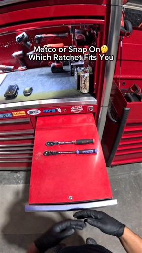@snapon_official or @matcotools Ratchets🤔 Which is a better fit for you? #tools #mechanic #ratchet #compare #features #snapontools #matcotools #toolsrus | Tools R Us