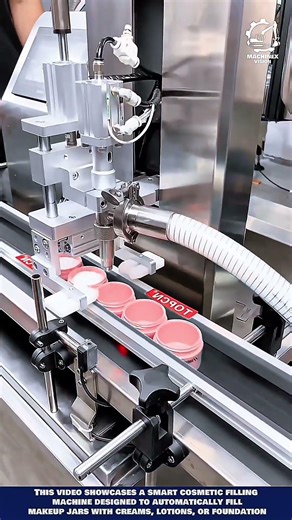 Smart Cosmetic-Filling Packaging Machine Innovation for Injecting cream and aligning jars