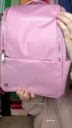 #lululemon unboxing 💕city essentials small backpack, keychain, BeCalm jumpsuit #lululemonhaul
