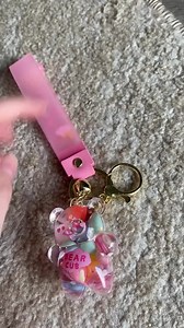 Bear Liquid Keychain – Kawaii Floating Glitter Charm – Cute Bear Cub Accessory for Bags & Keys - Etsy