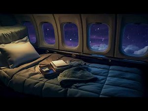 Jet Engine Airplane White Noise | Study, Sleep, Relax | 10 Hours Calming Flight Sound ASMR