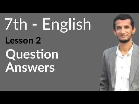 7th Class English, Ch 2 - Our Villages Question Answer -7th Class English Punjab Text Book Board