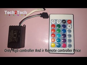 DC 12V LED Strip Light Connector | 24 Key Plastic IR Remote Controller for RGB | rgb controller
