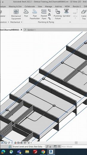 Lighting Conduit & Circuiting In Revit #electricalcad #construction #revitmep