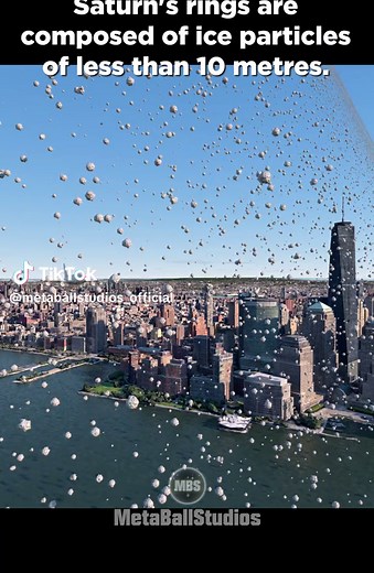 What are Saturn’s ring made of? 🪐🤯🔭 Saturn’s rings are thought to be pieces of comets, asteroids, or shattered moons that broke up before they reached the planet, torn apart by Saturn’s powerful gravity. But they are made of billions of small chunks of ice and rock coated with other materials such as dust. #saturn #ring #earth #ice #plane #solarsystem