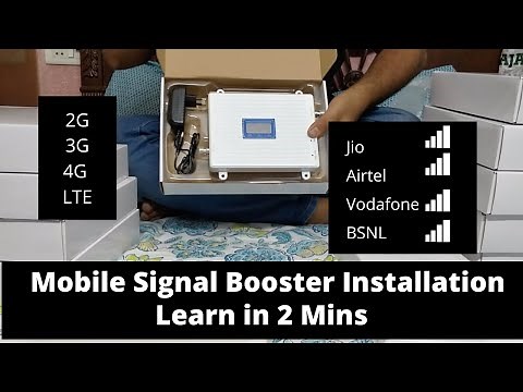 Mobile Signal Booster Installation | 2G 3G 4G & LTE Signal Booster For Home. Learn in 2 Mins.