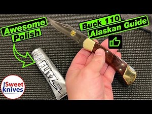 How to Polish Brass on the Buck 110 Knife With Flitz Polish