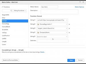 MicroStrategy - Dynamic link to pass multiple elementsents