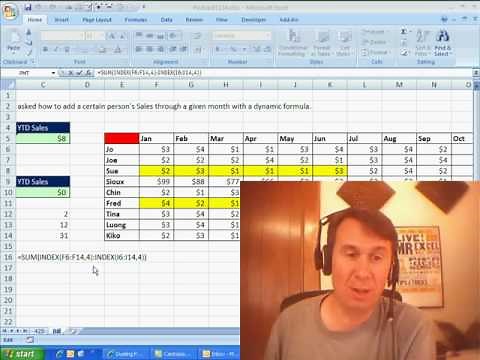 Mr Excel & excelisfun Trick 34: Dynamic Range for Adding Three Methods