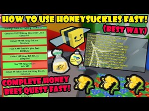HOW TO USE HONEYSUCKLES FAST (BEST WAY) 😱 | Bee Swarm Simulator