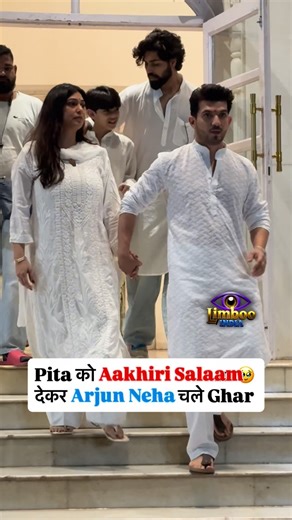 Limboo on Instagram: "Arjun Bijlani And Neha Swami Leaving for their home after Prayer meet of late father💔 Follow @limboo_india for more ✨"
