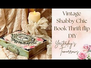 Vintage Shabby Chic book thrift flip DIY ‪@yesterdaystomorrows‬