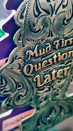 Mud first, questions later.... 🤠 the western way of a car air freshener... #cowboy #virginiacollection #western #carairfreshener #carfreshener