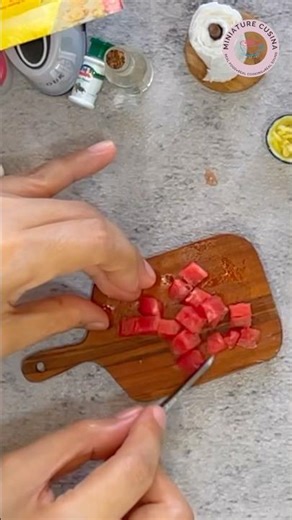 KITCHEN MINIATURE COOKING REAL TINY MEAL #viral #food #miniaturecooking