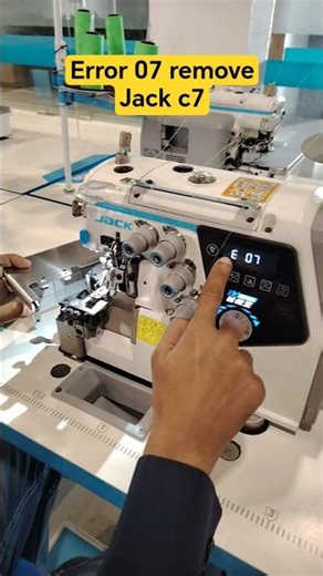 Jack c7 Overlock error 07 how to do remove