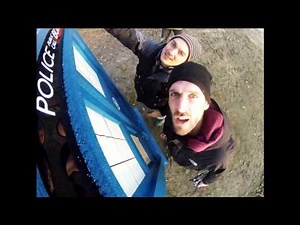 Life sized flying TARDIS maiden journey