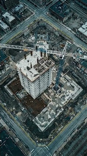 SKYLINE REVOLUTION: Building a High-Rise from Foundation to Clouds in 40 Seconds 🏙️🏗️ #ArchiQuick