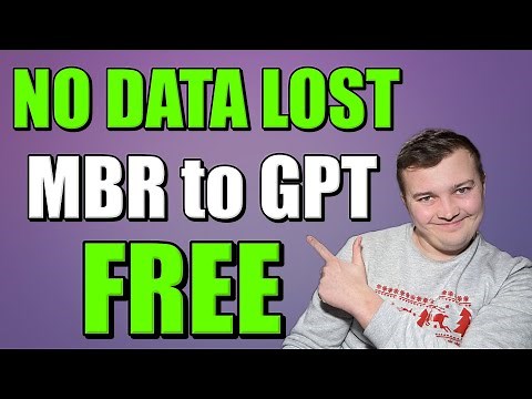 Convert MBR ➜ GPT and save data with DiskGenius