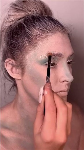 Ice Queen Makeup Tutorial #icequeen #halloween2021 #viral #fyp