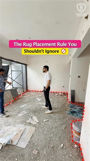Alok Bhadane on Instagram: "Correct Rug Placement Rules for Living Room 😍😍 Most living rooms look unfinished not because of furniture… but because the rug is placed wrong 👀 Here are 4 rug placement rules every home should follow 👇 🟡 Rule 1: Where to use a rug Rugs work best in the living area and in front of the bed. They define zones and make the space feel warm and intentional. 🟡 Rule 2: Living room placement rule Always place the rug under the center table with front legs of the sofa on