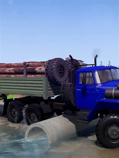 Spintires：MudRunner Truck mod Gameplay Ep598#spintires #mudrunner #simulation #drivingskills