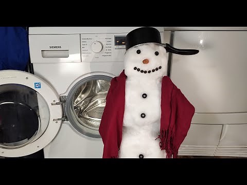 Experiment - Snowman - in a Washing Machine