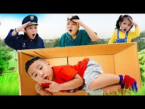 Extreme Hide and Seek in Boxes Challenge For Fun Kids at KidsPlay