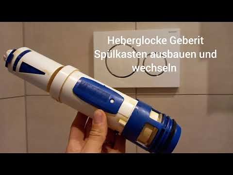 Spülkasten Heberglocke Geberit ausbauen und wechseln ohne Werkzeug