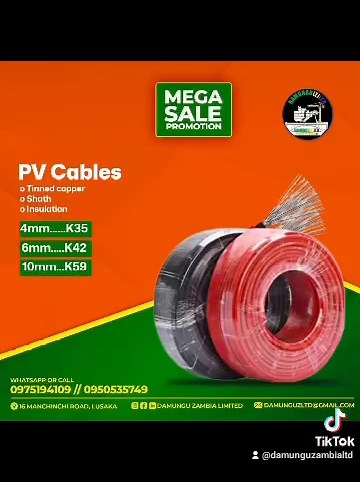 Damungu Zambia Limited writes: ♻️Go Solar With Us👍 Damungu Zambia Limited 🇿🇲🇿🇲🇿🇲 Other Services:♻️♻️♻️ 1. Solar Systems Design and Installations 2. Solar Equipment and Accessories Sales 3. Electrical Power Systems and Equipment Maintenance 4. Solar Equipment supply 6. Alternative Energy Solutions 7. Water Technology Solutions ( water pump Installations for both Zesco powered and Solar powered, Irrigation solutions etc.) 8. Solar Geyser Installations Get In Touch With Us On: Make a free co
