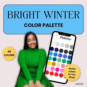 Bright Winter Color Palette: 48 Swatch Digital Download - Etsy Australia