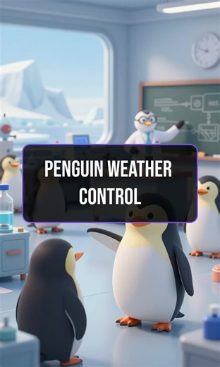 When penguins play with ice! #PenguinScience #FunnyTwist