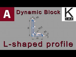 Dynamic Block - L-PROFILE [ FULL ] - #autocad _7 Blocks