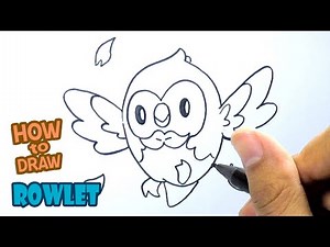 How to Draw Rowlet | Drawing Pokemon Characters
