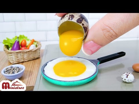 Delicious Miniature American Breakfast with Eggs | Best of Miniature Cooking Breakfast Recipes