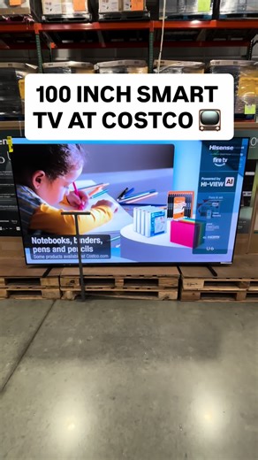 📺 HISENSE 100″ U6 SERIES MINILED SMART TV BUNDLE AT COSTCO! This jaw‑dropping 100‑inch Mini‑LED 4K TV just dropped — and it’s a game changer! ✔️ Stunning 100″ Anti‑Glare screen ✔️ 144 Hz native refresh for ultra‑smooth visuals ✔️ Fire TV built‑in Alexa Voice Remote ✔️ Includes $100 Prime Video credit ✔️ Comes with Angi Premier 2‑person mount & in‑wall concealment ($199 value) ✔️ Allstate protection plan included — 5 years total coverage 🛒 Item #9510065 / Model 100U65QFC 💰 Bundle special: TV m