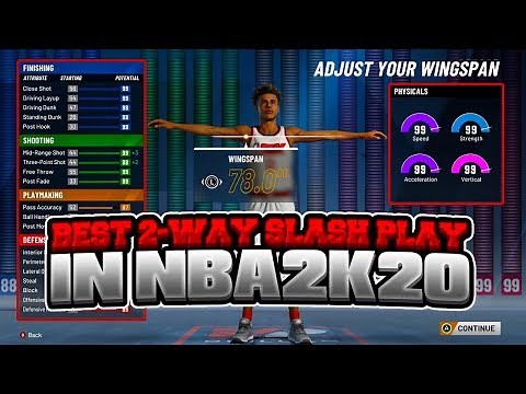BEST 2-WAY SLASHING PLAYMAKER BUILD NBA 2K20! BEST PG BUILD NBA 2K20! 99 CONTACT DUNKS!DEMIGOD BUILD